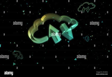 Cloud Computing Server Mobile Access Storage Symbol Digital Concept