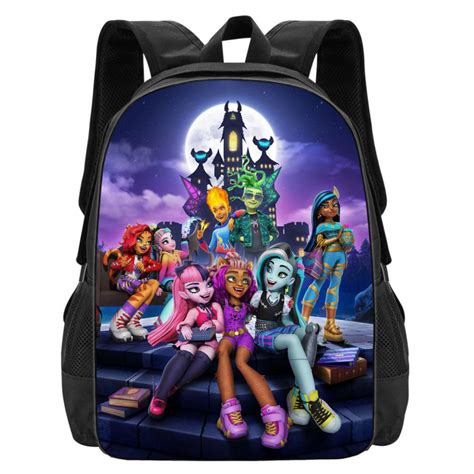 Monster High Backpack Character Creative Print Bookpack Unisex Fashion