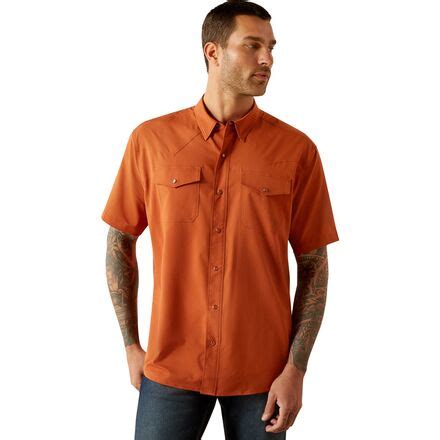 Ariat Western Venttek Classic Fit Shirt Mens Clothing