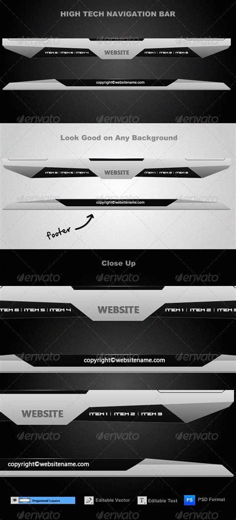 High Tech Navigation Bar By Mudi GraphicRiver