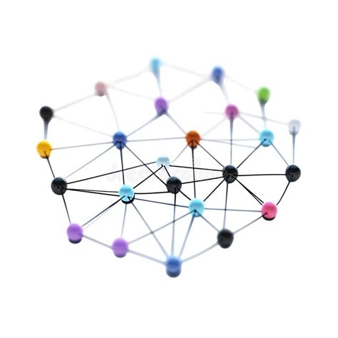 Png Vibrant Network Of Interconnected Nodes Symbolizing Complexity And
