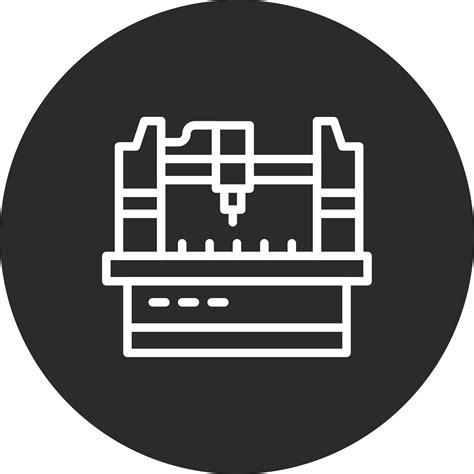 Cnc Machine Vector Icon Vector Art At Vecteezy