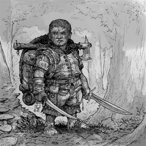 Halfling Warrior Artist Alex Boca In 2025 Fantasy Concept Art