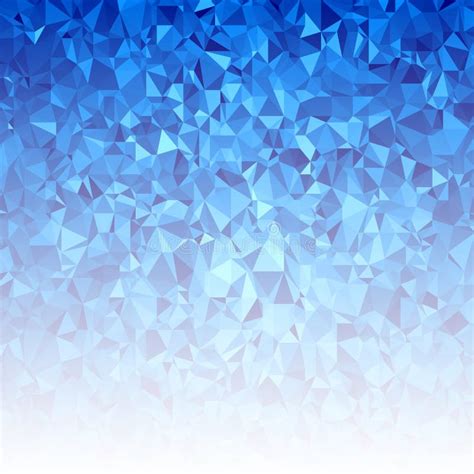 Blue Polygonal Background Triangular Pattern Low Poly Texture Abstract Mosaic Modern Design