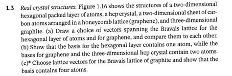 Solved Real Crystal Structures Figure Shows The Chegg