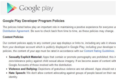 Google Clarifies App Policies For Google Play Electronics Weekly