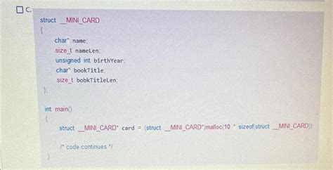 Solved Select All The Valid Structure Definitions That Can