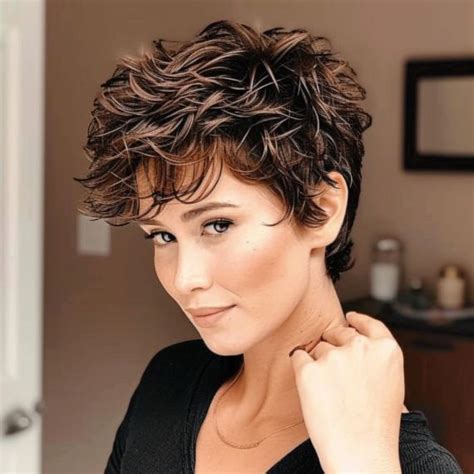 Pixie Cut With Subtle Perm Wave Perm Short Hair Permed Hairstyles