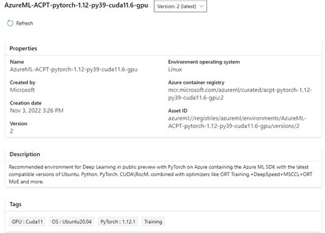 Enabling Deep Learning With Azure Container For Pytorch In Azure