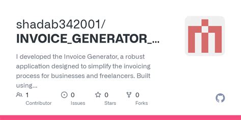 GitHub Shadab INVOICE GENERATOR CPP I Developed The Invoice Generator A Robust