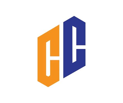 Cc 로고 디자인 ⁇ 터 템플릿 프리미엄 벡터