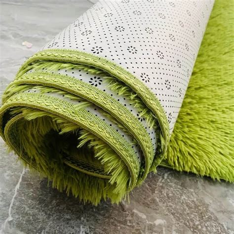 Green Grass Fluffy Carpet Shop Online On Roomtery