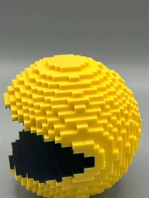 3d pac man pixelated by maddoc shannon makerworld