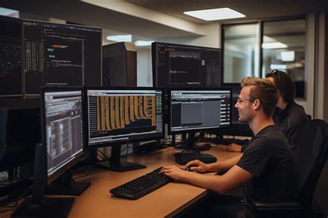 Premium Photo Interns Working On A Software Development Project