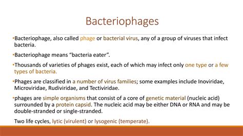 Structure Of Bacterial Viruses Pptx Structure Of Bacterial Viruses Pptx