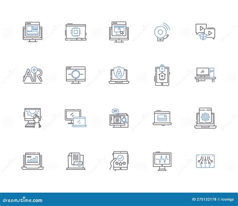 Software Outline Icons Collection Software Program Application Programing Code Software