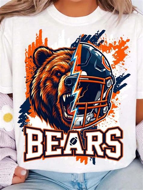 Oso De Fútbol De Chicago Png Bears Football Png Bears Lover Png