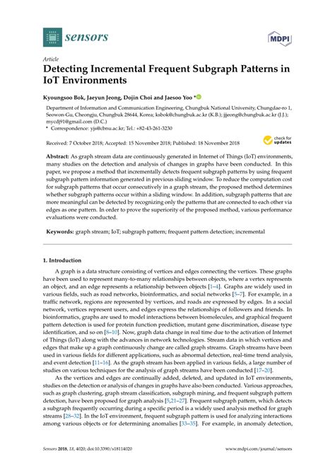 pdf detecting incremental frequent subgraph patterns in iot environments
