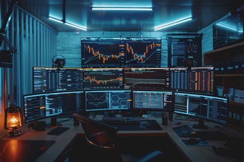 A Room Full Of Computer Screens Displaying Complex Financial Analysis