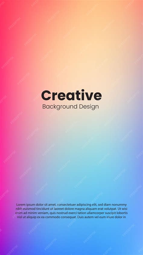 premium vector creative modern color gradient background design template