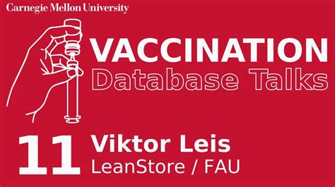 Viktor Leis Talks At Vaccination Database Tech Talks Leanstore In Memory Data Management