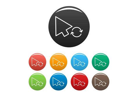 Arrow Cursor Loading Icons Set Color Graphic By Anatolir56 · Creative Fabrica