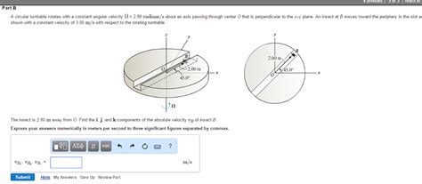 Solved A Circular Turntable Rotates With A Constant Angular Chegg