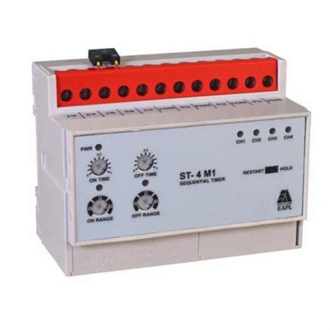 EAPL ST 4M1 Sequential Timer Sequential Timer सकवस टइमर Om Traders New Delhi ID