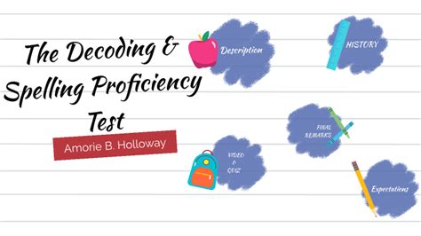 The Decoding And Spelling Proficiency Test By Amorie Holloway On Prezi