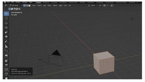 how to use the loop cut tool in blender id tech
