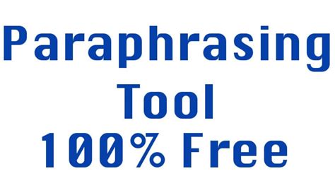 Best Paraphrasing Tool That Helps Student In Assignment Writing