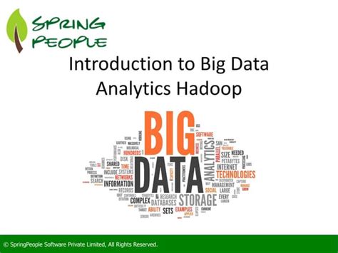 introduction to big data analytics on hadoop springpeople pdf
