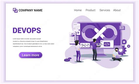 Premium Vector Programmers At Work Landing Page