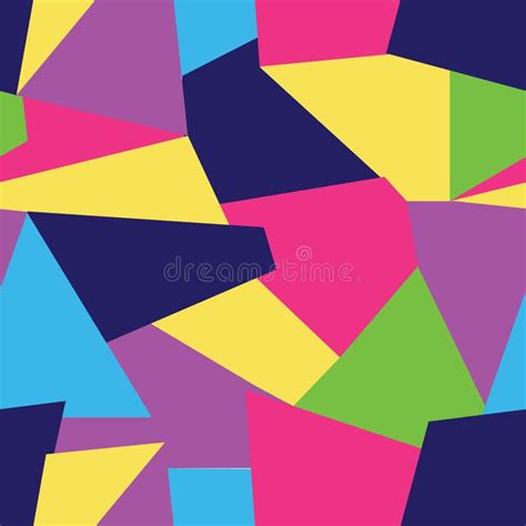 Vector Multi Coloured Polka Dots Seamless Pattern Background Stock