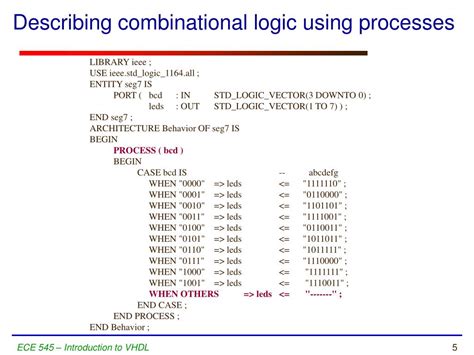 PPT Describing Combinational Logic Using Processes PowerPoint Presentation ID