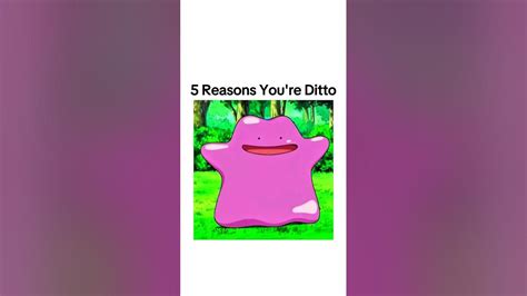 5 Reasons Youre Ditto 😀 Pokemon Meme Shorts Youtube
