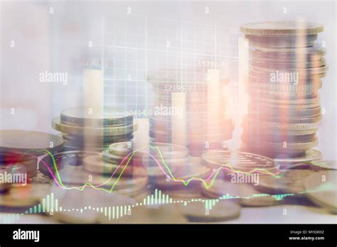 Index Graph Of Stock Market Financial Indicator Analysis On Led Abstract Stock Market Data