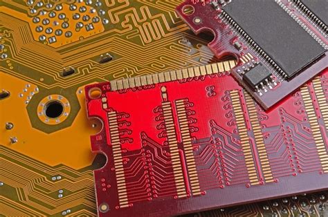 Premium Photo Computer Memory Chips Lie On The Motherboard