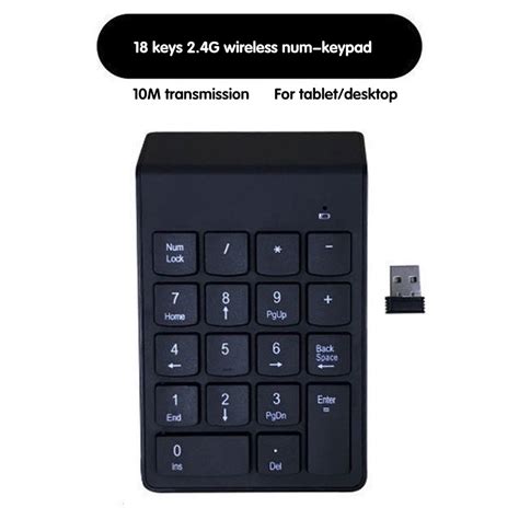Wireless Numpad Bluetooth Wireless Numeric Keypad Without Driver External USB Computer Laptop