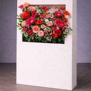 Floor Standing 3d Flower Box Etsy