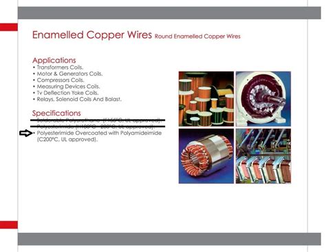 Enameled Copper Winding Wire Class C 220 Degrees Poly