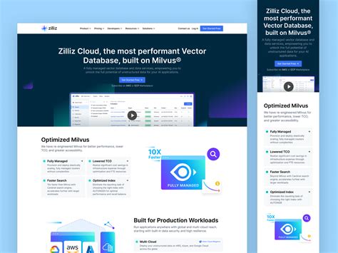 Zilliz Cloud Page By Kokolv For Zilliz On Dribbble