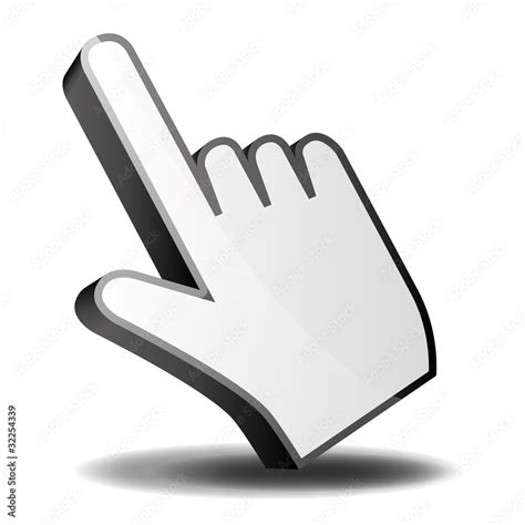 Computer Maus Computermaus Mauszeiger Cursor Hand Stock Vektorgrafik
