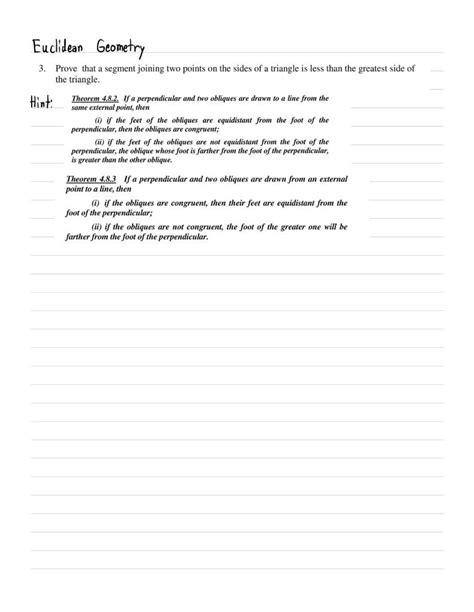 Solved Euclidean Geometry Prove That A Segment Joining Chegg