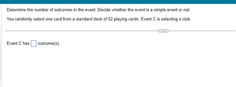 Solved Determine The Number Of Outcomes In The Event Decide
