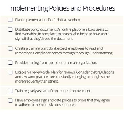 how to write policies and procedures smartsheet
