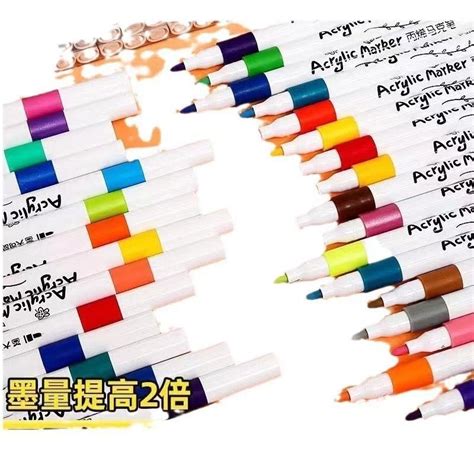 【台灣出貨】丙烯馬克筆 麥克筆 塗鴉筆 彩色筆 水性馬克筆 萬物繪畫筆 彩繪馬克筆 丙烯筆 繪畫筆 畫圖筆 可曡色 旺旺 蝦皮購物
