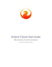 Firebird Quick Start Guide Installation Setup And Testing Course Hero