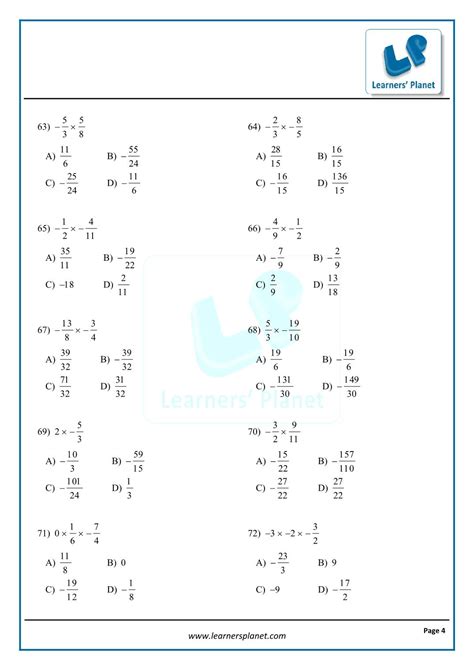 Multiplying Rational Numbers Worksheet Eighth Grade Compare And Order