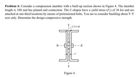 consider a compression member with a built up section